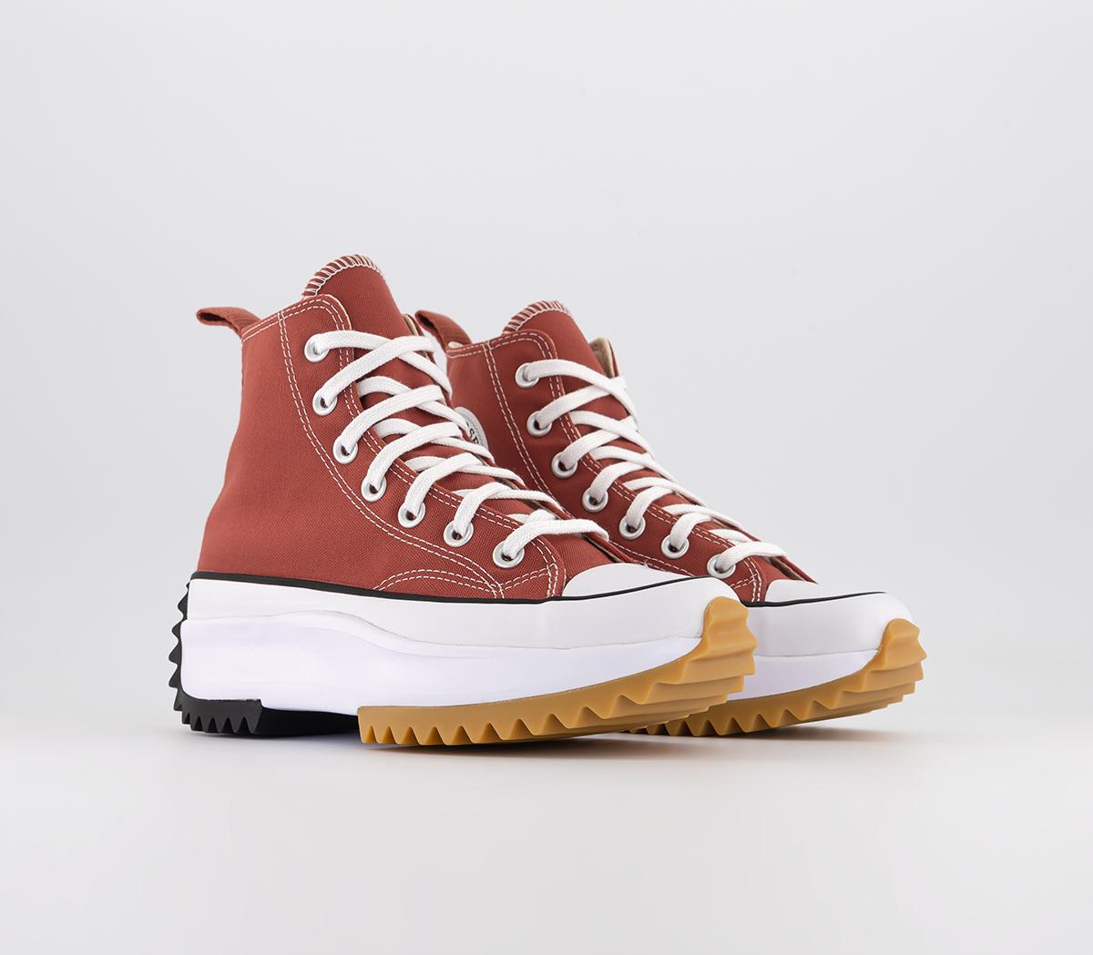 Converse Run Star Hike Platform Trainers Rhubarb Pie White Black ...
