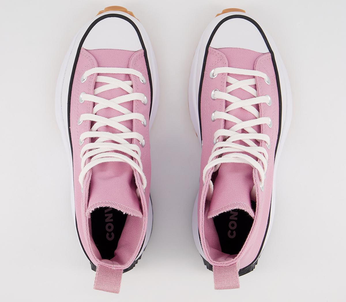 Converse Run Star Hike Trainers Lotus Pink White Black - Women's Trainers