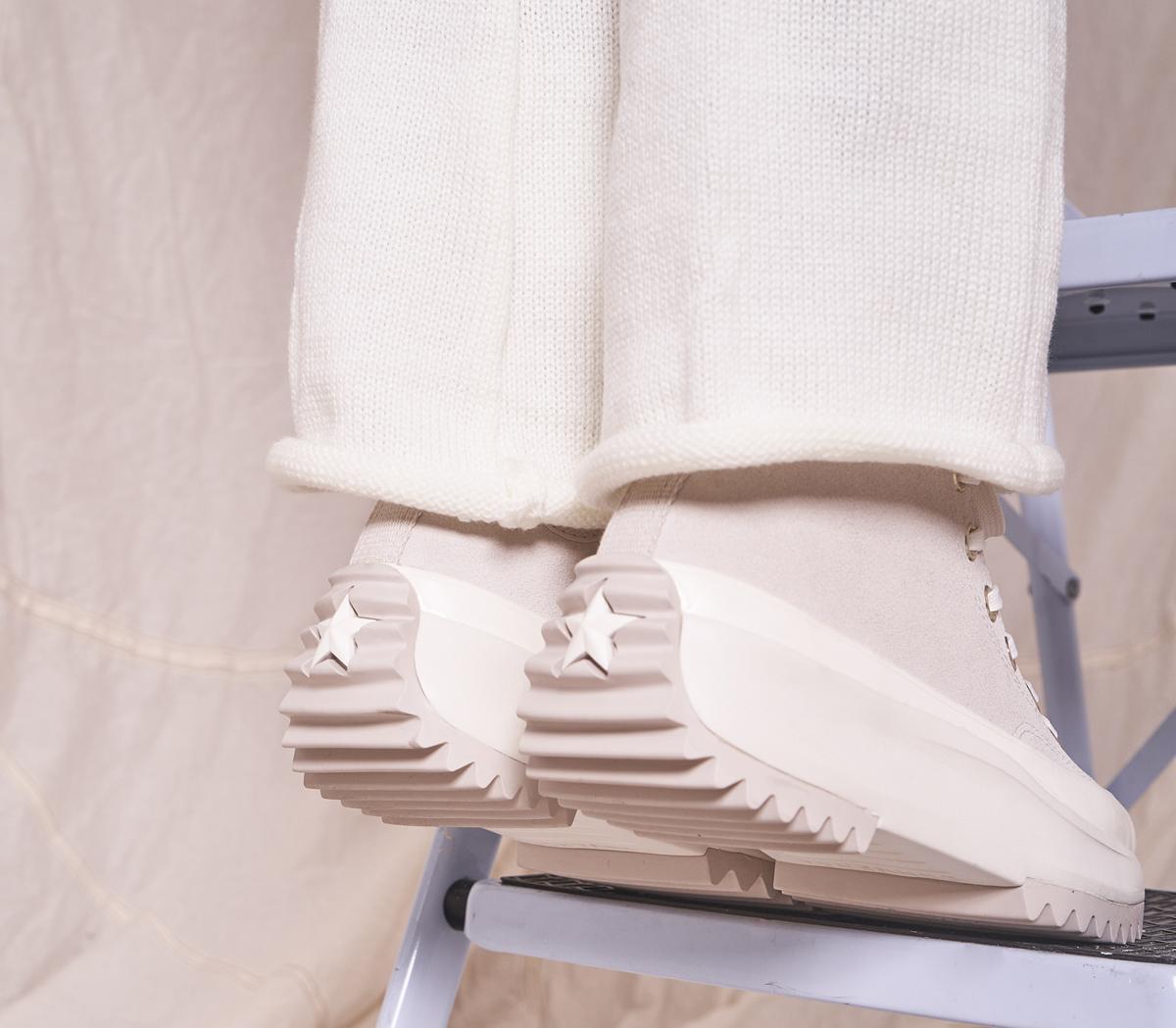 Converse Run Star Hike Platform Trainers Desert Sand Egret Egret ...