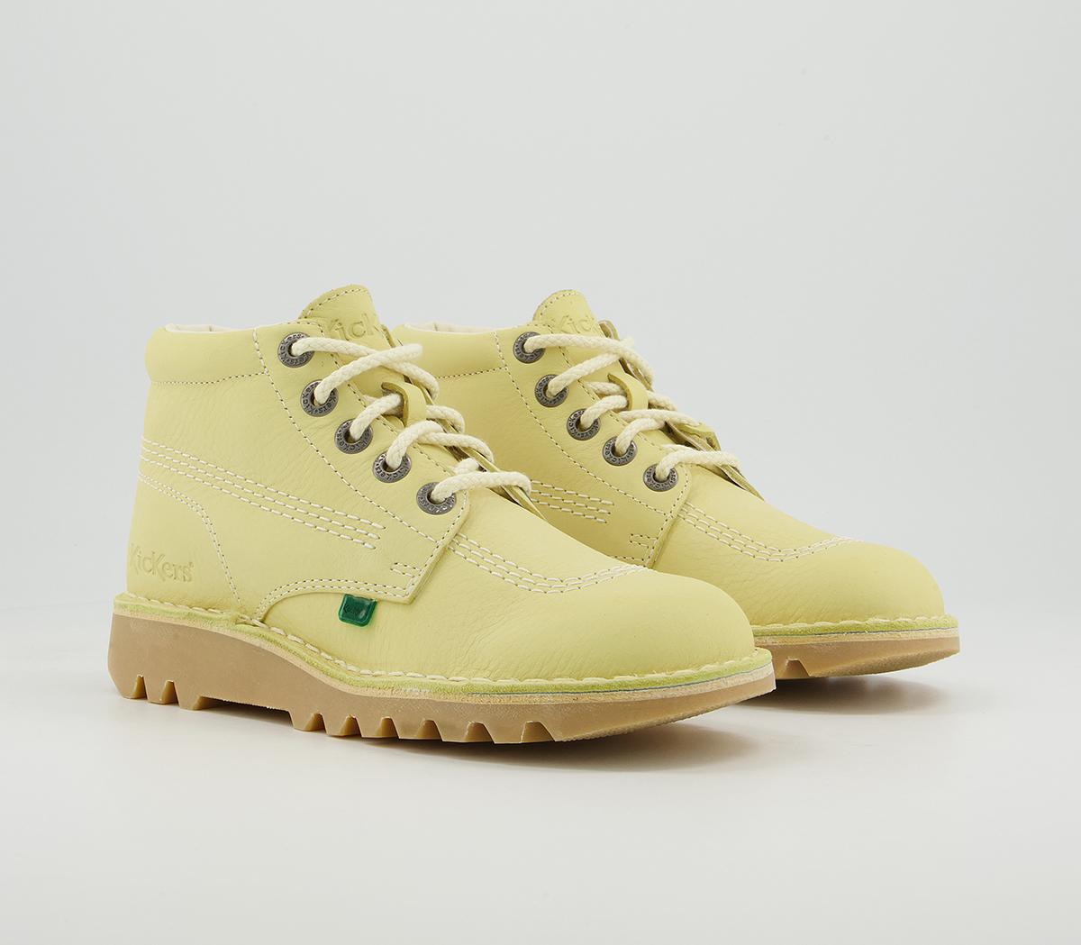 Kickers Kick Hi Boots Yellow - Women's Boots
