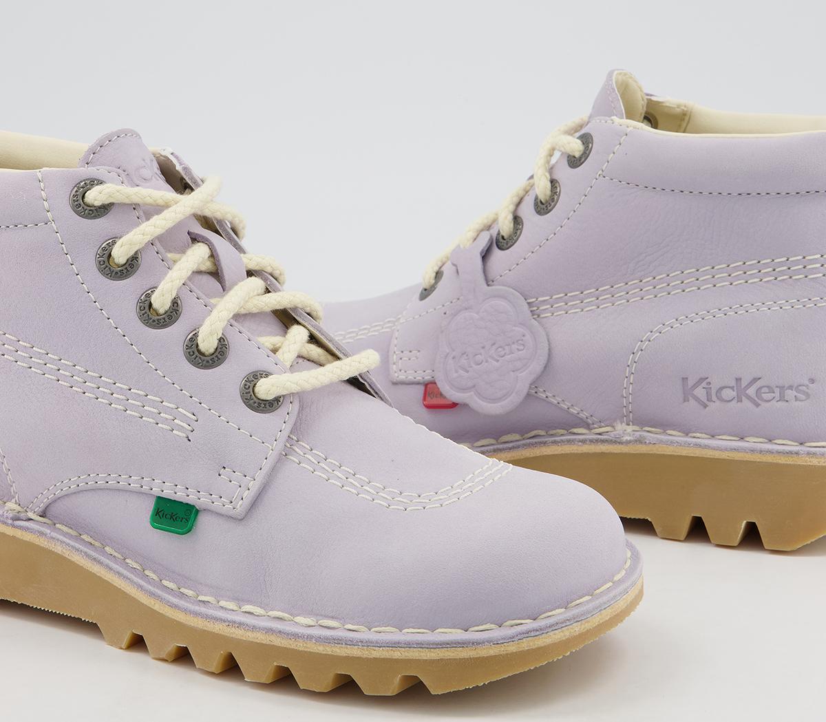 Kickers Kick Hi Boots Lilac - Women's Boots