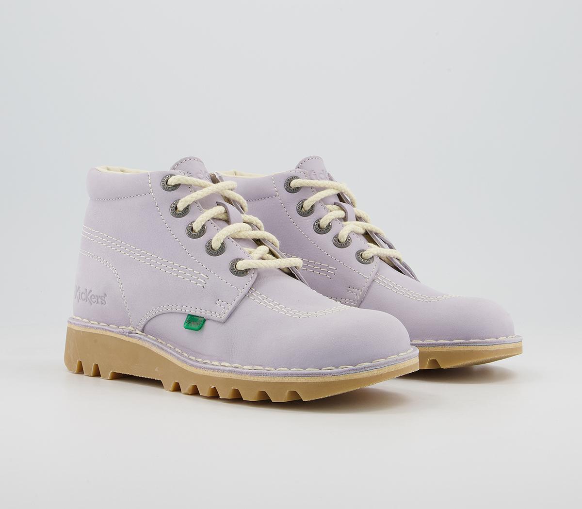 Kickers Kick Hi Boots Lilac - Women's Boots