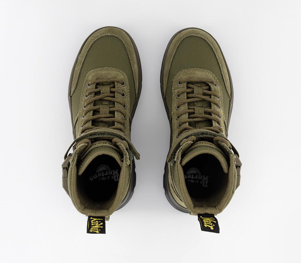 Dr. Martens Combs Tech Boots Dms Olive - Men’s Boots