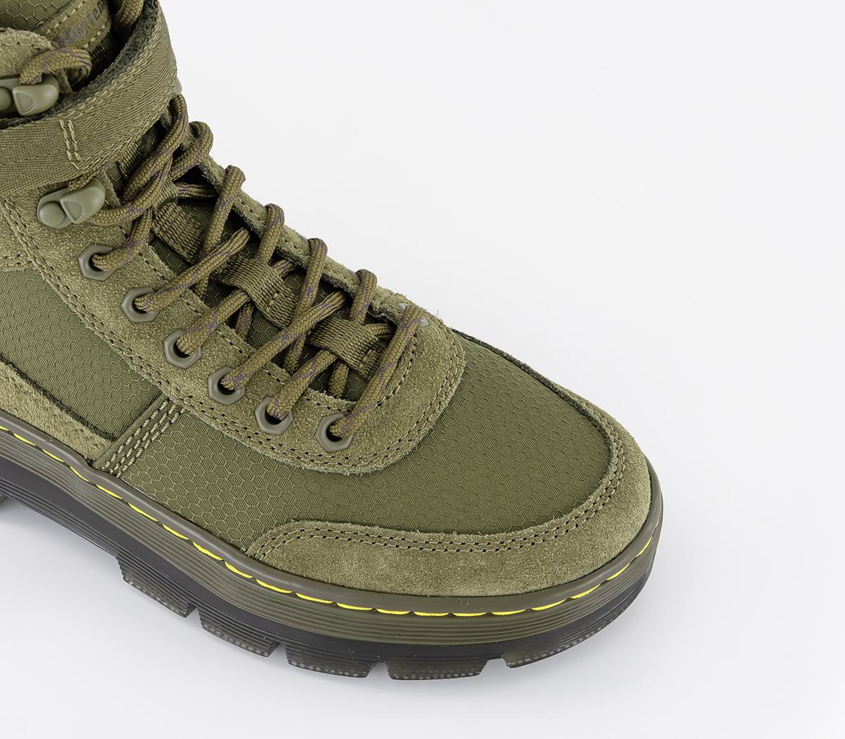 Dr. Martens Combs Tech Boots Dms Olive - Men’s Boots