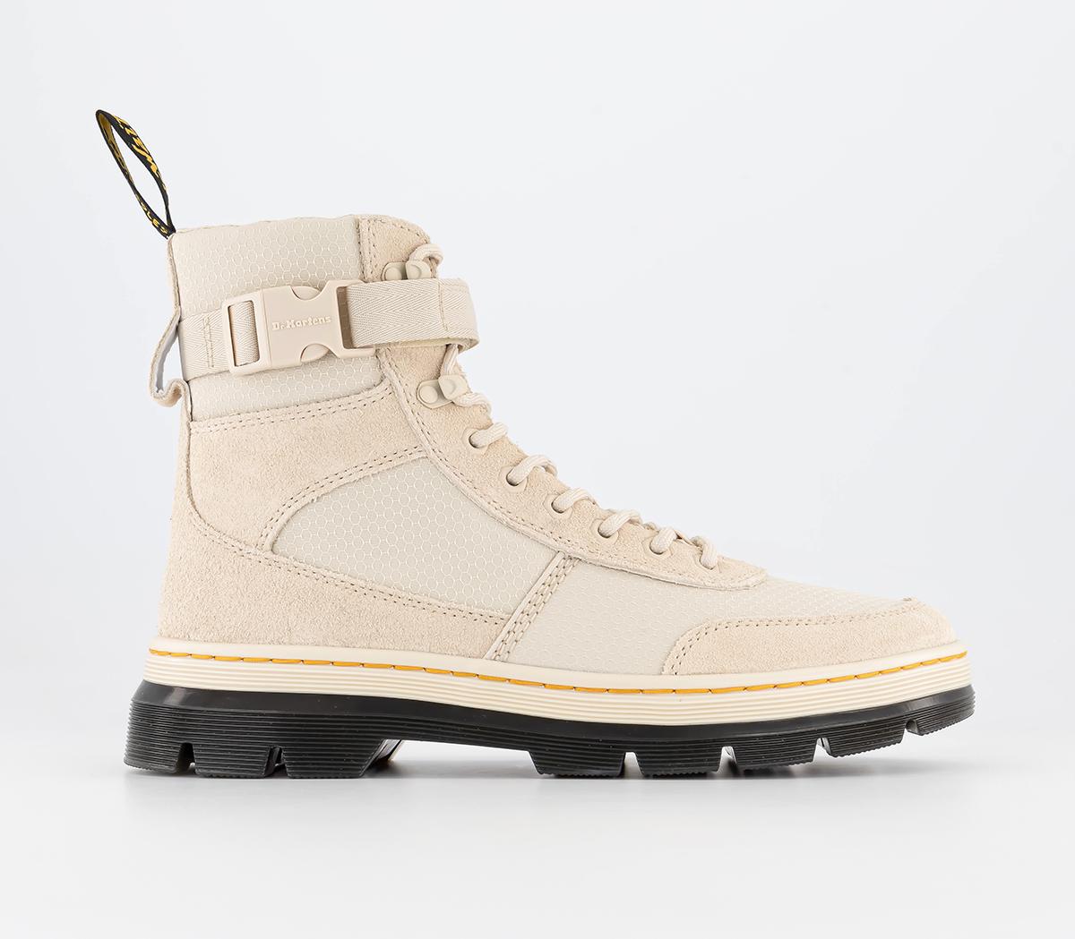 Dr. Martens Combs Tech Boots Parchment Beige - Men’s Boots