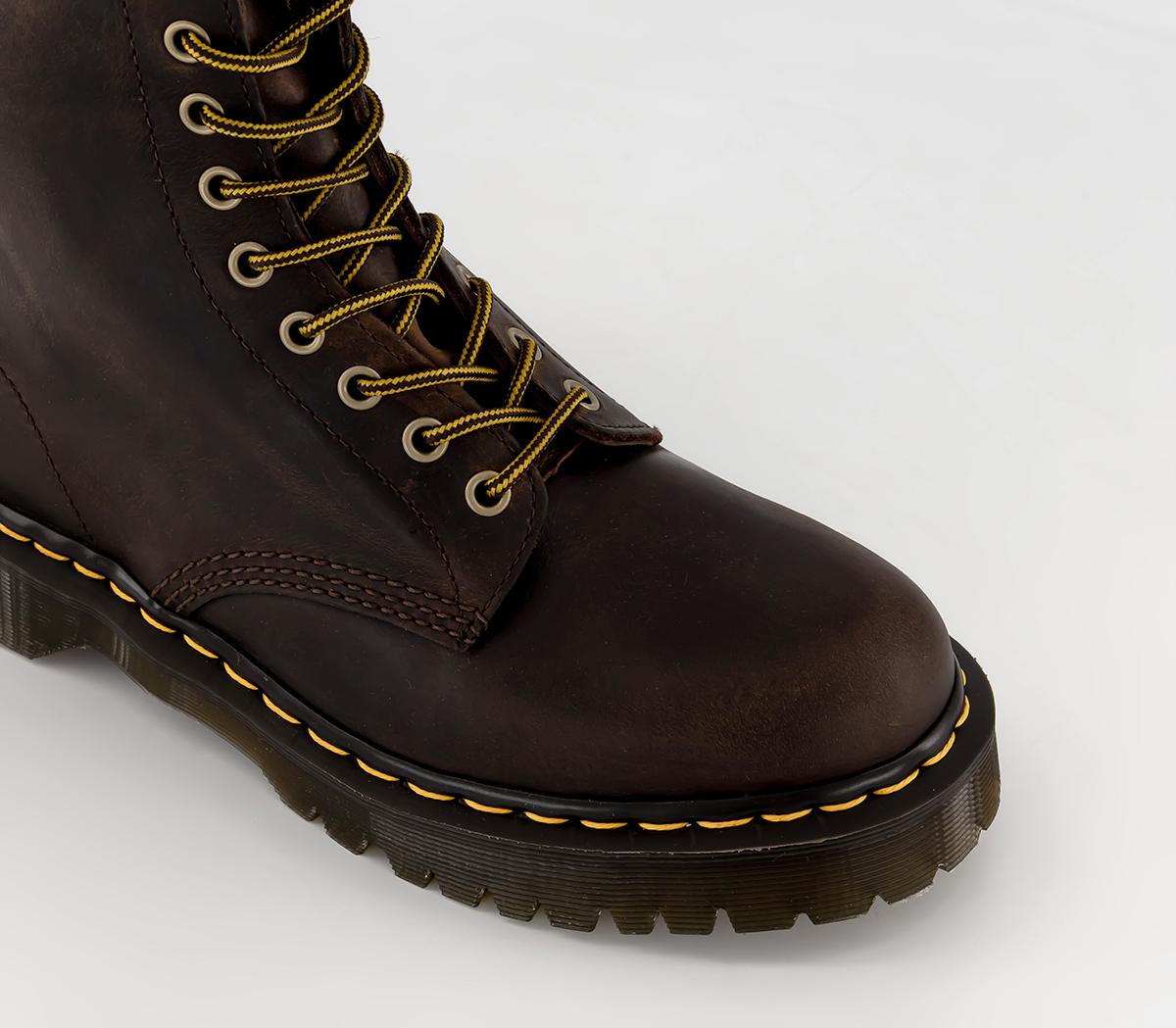Dr. Martens 1460 Bex Boots Dark Brown Crazy Horse - Men’s Boots