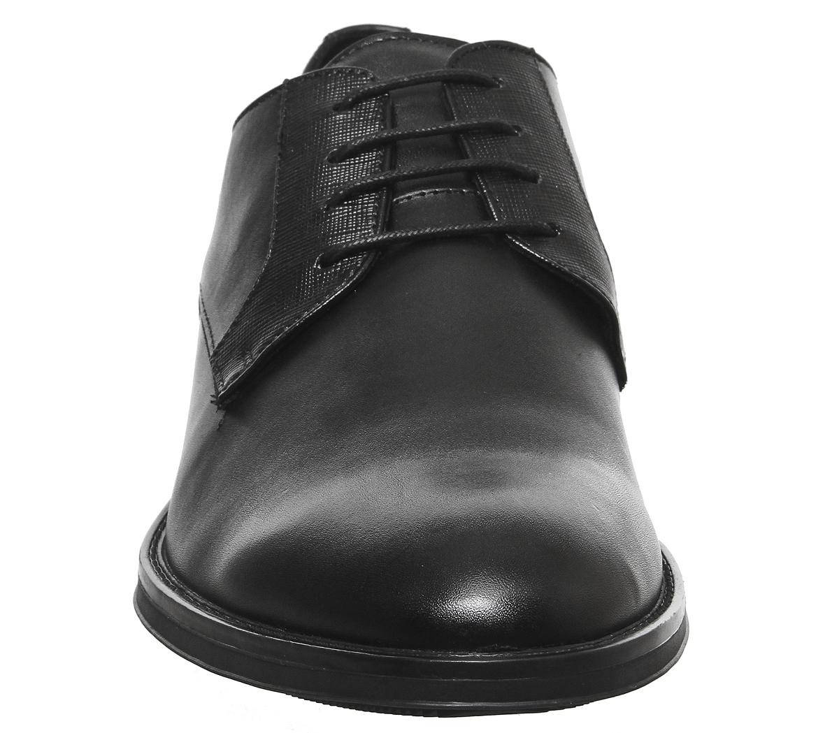 OFFICE Marker Gibson Smart Shoes Black Leather - Men’s Smart Shoes