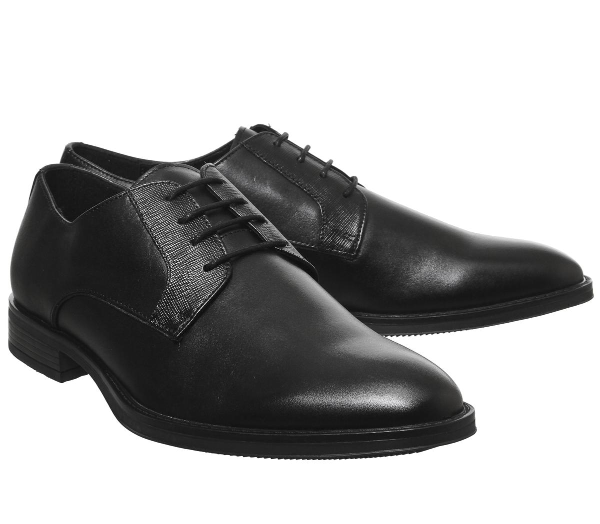 OFFICE Marker Gibson Smart Shoes Black Leather - Men’s Smart Shoes