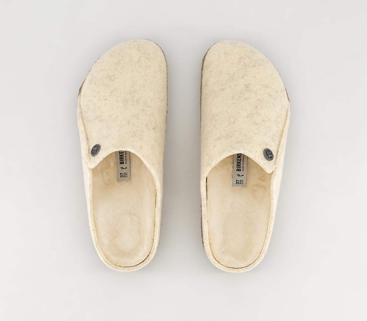 BIRKENSTOCK Zermatt Shearling Shoes Ecru - Flat Shoes for Women