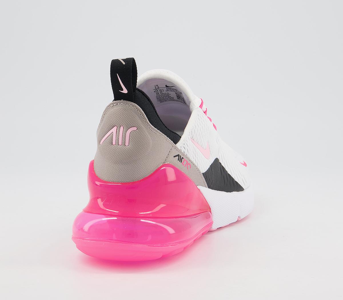 Nike Air Max 270 Trainers White Artic Punch Hyper Pink Black - Women's ...