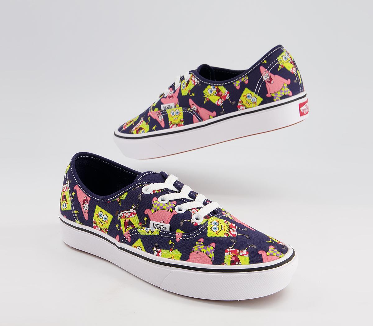 Vans ComfyCush Authentic Trainers Spongebob Alohabob - Women's Trainers