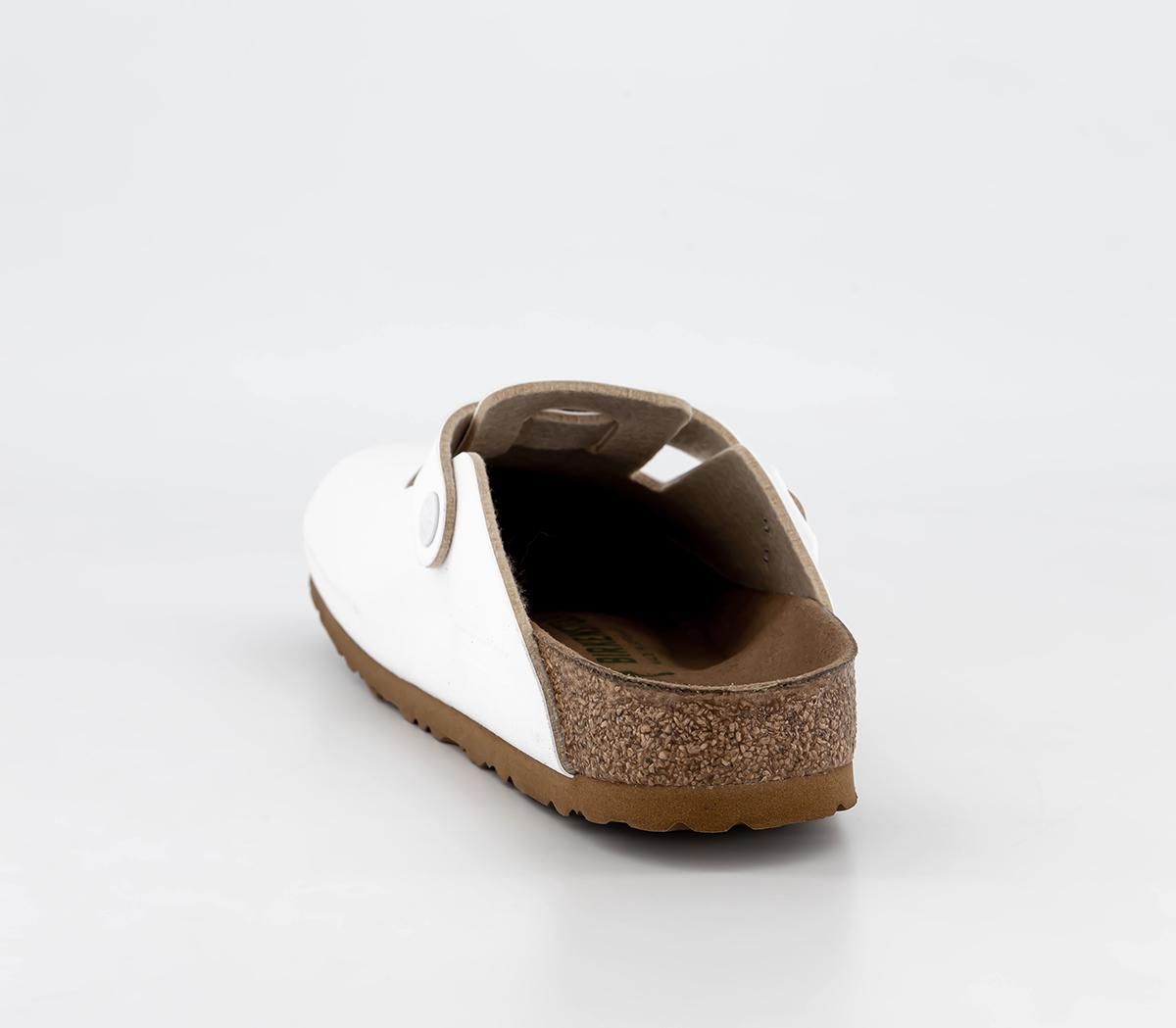 BIRKENSTOCK Boston Clogs Earthy Vegan White - Flat Shoes for Women