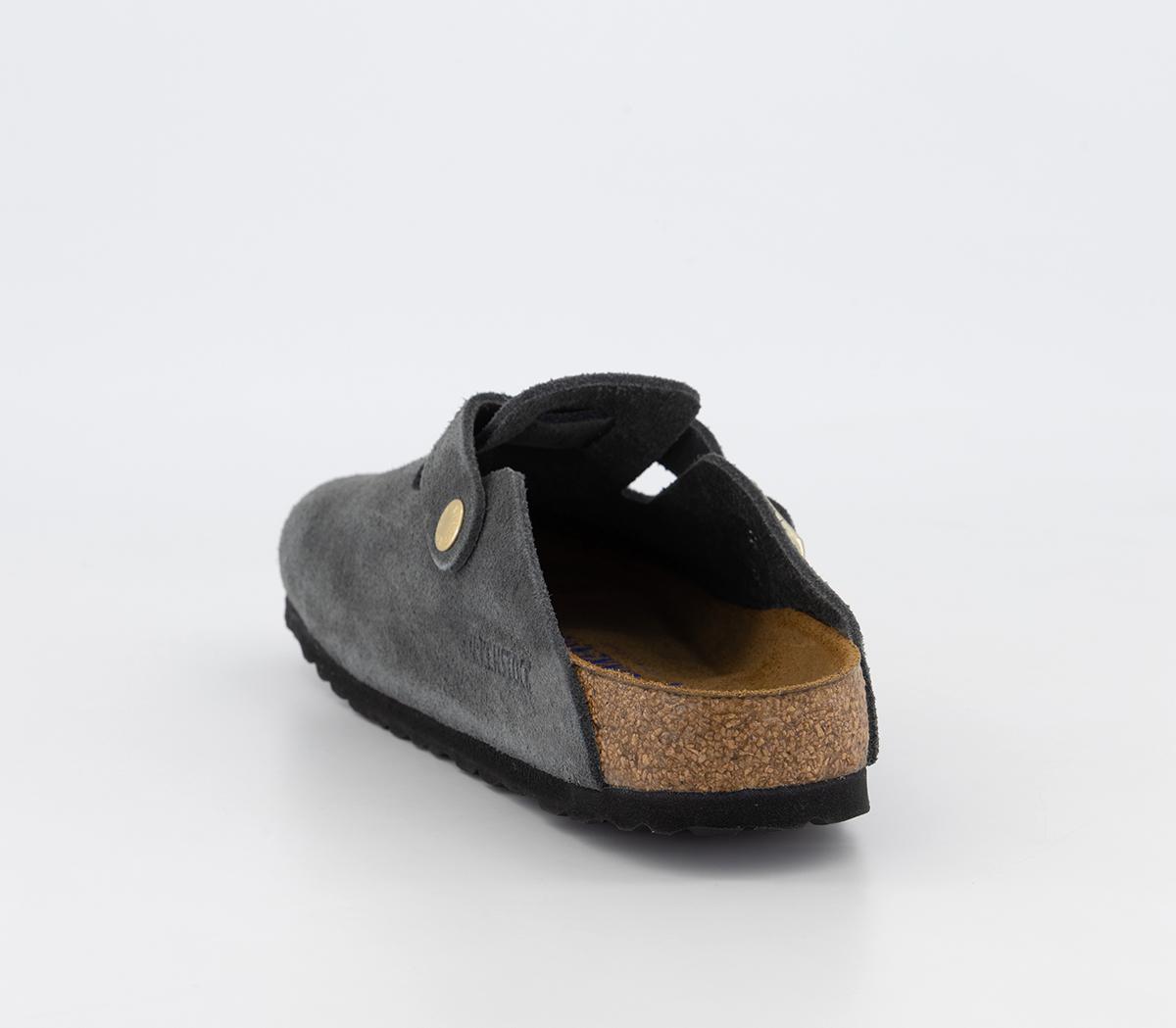 BIRKENSTOCK Boston Clogs Dark Grey - Flat Shoes for Women
