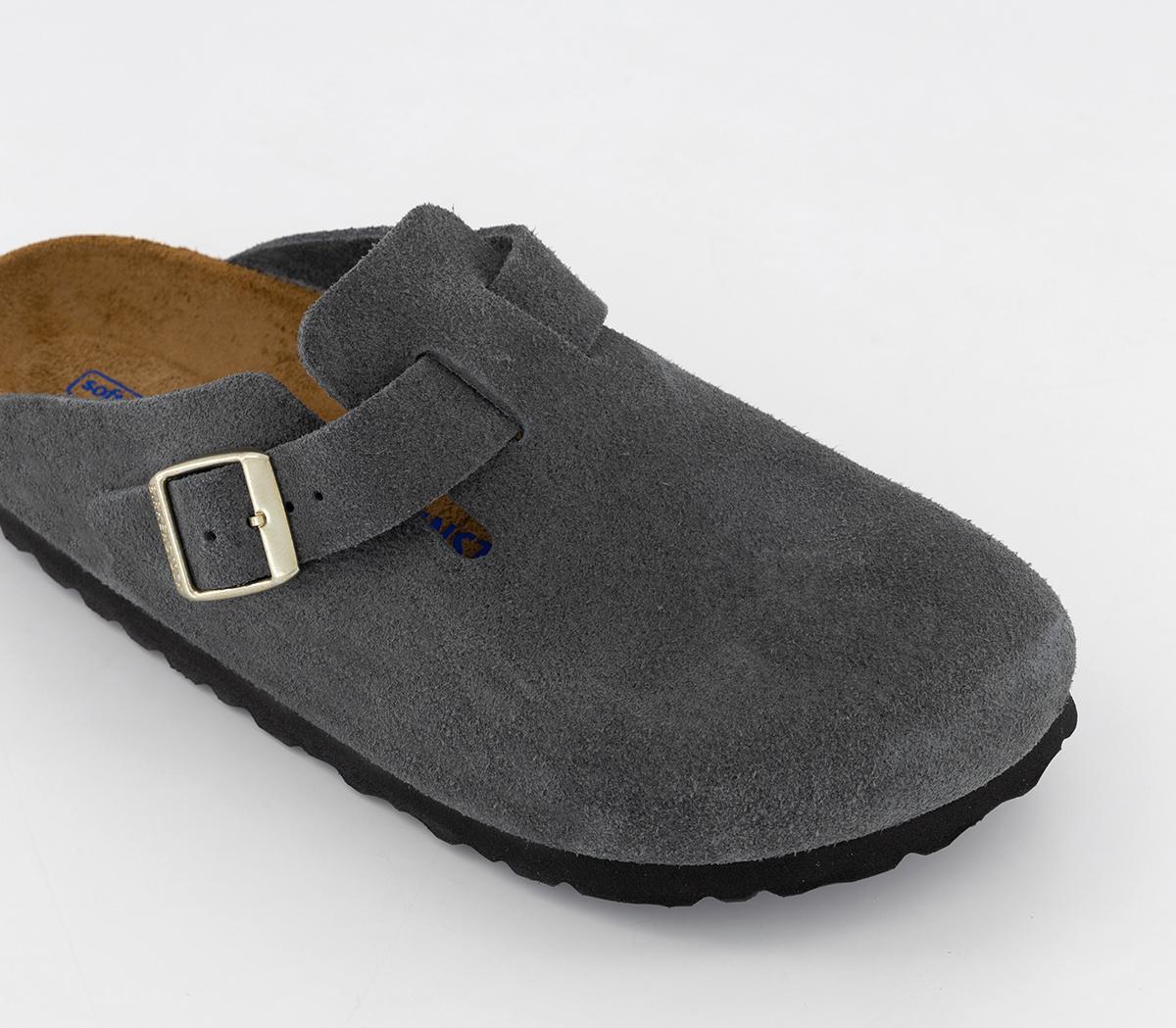 BIRKENSTOCK Boston Clogs Dark Grey - Flat Shoes for Women