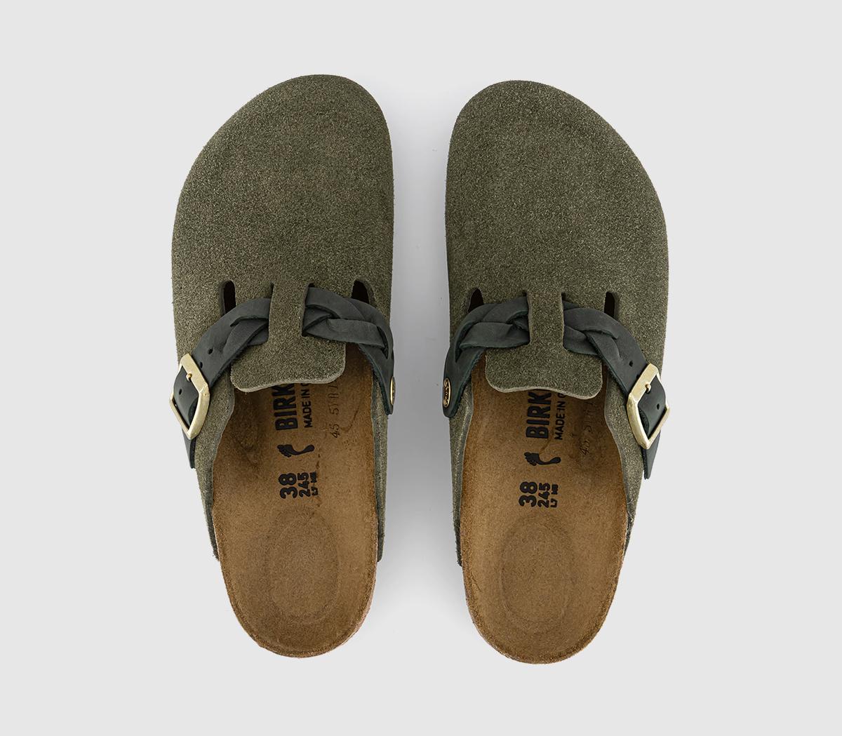 BIRKENSTOCK Boston Clogs Braided Thyme - Flat Shoes for Women