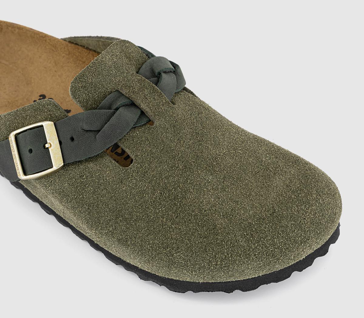 BIRKENSTOCK Boston Clogs Braided Thyme - Flat Shoes for Women