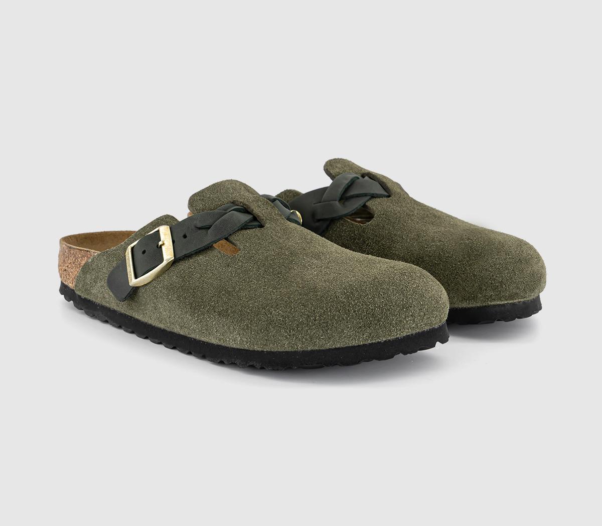 BIRKENSTOCK Boston Clogs Braided Thyme - Flat Shoes for Women