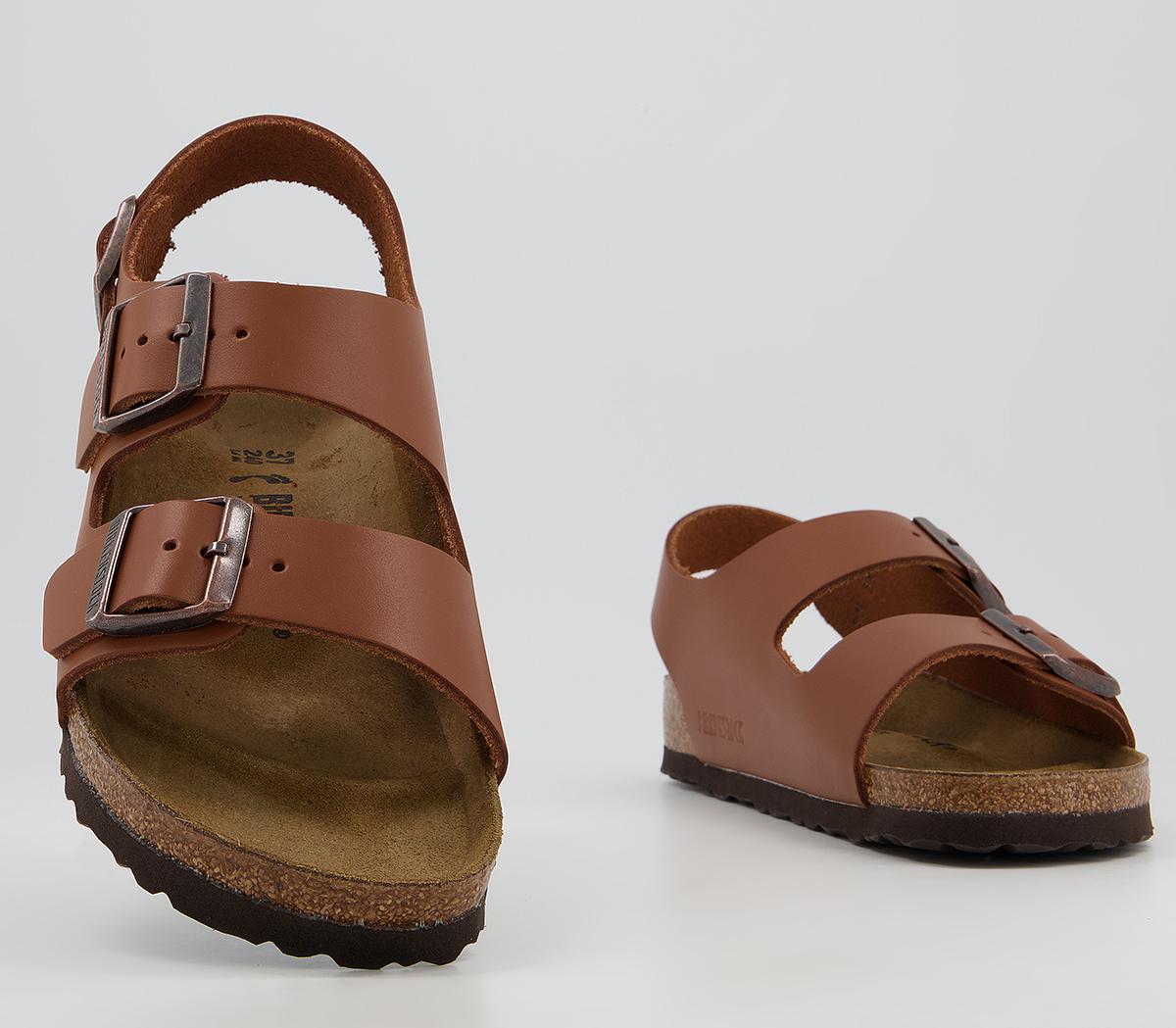 Birkenstock Milano Sandals Ginger Brown Womens Sandals