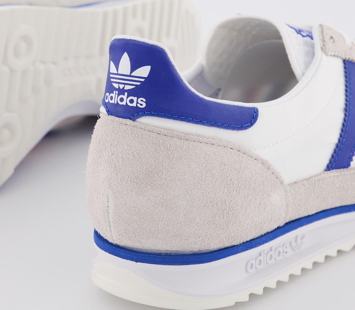 adidas Sl 72 Trainers White Glory Blue Glory Red - Unisex Sports