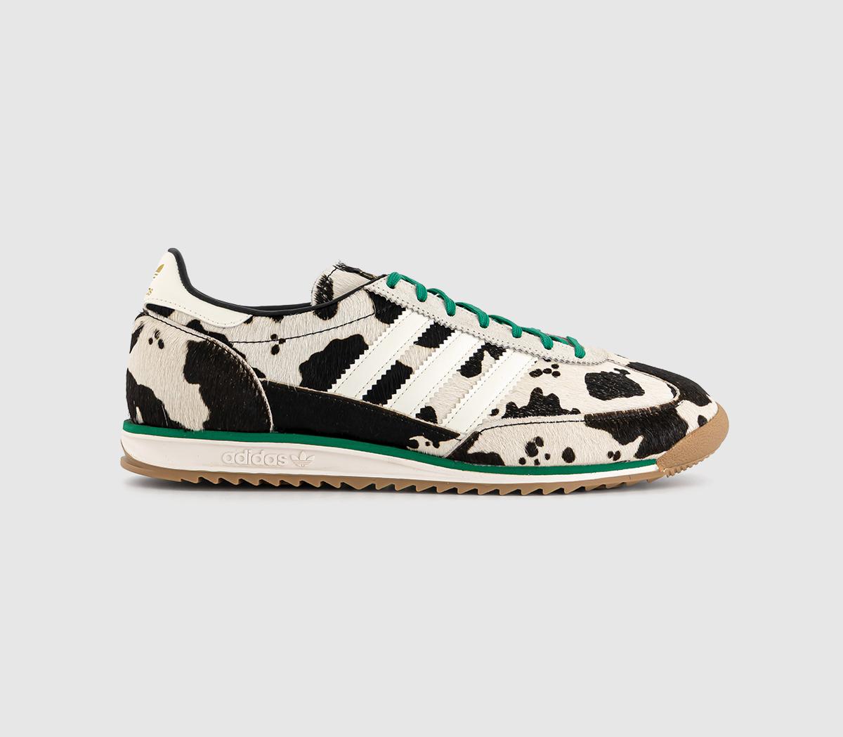 Click here for adidas Womens SL 72 Trainers Cow Print Court Green... prices