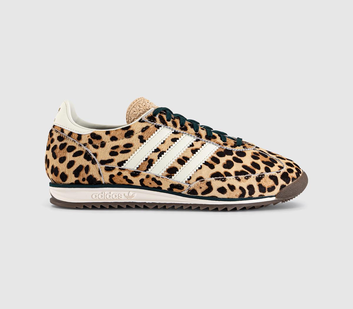 Click here for adidas Womens SL 72 Trainers Leopard Magic Beige I... prices