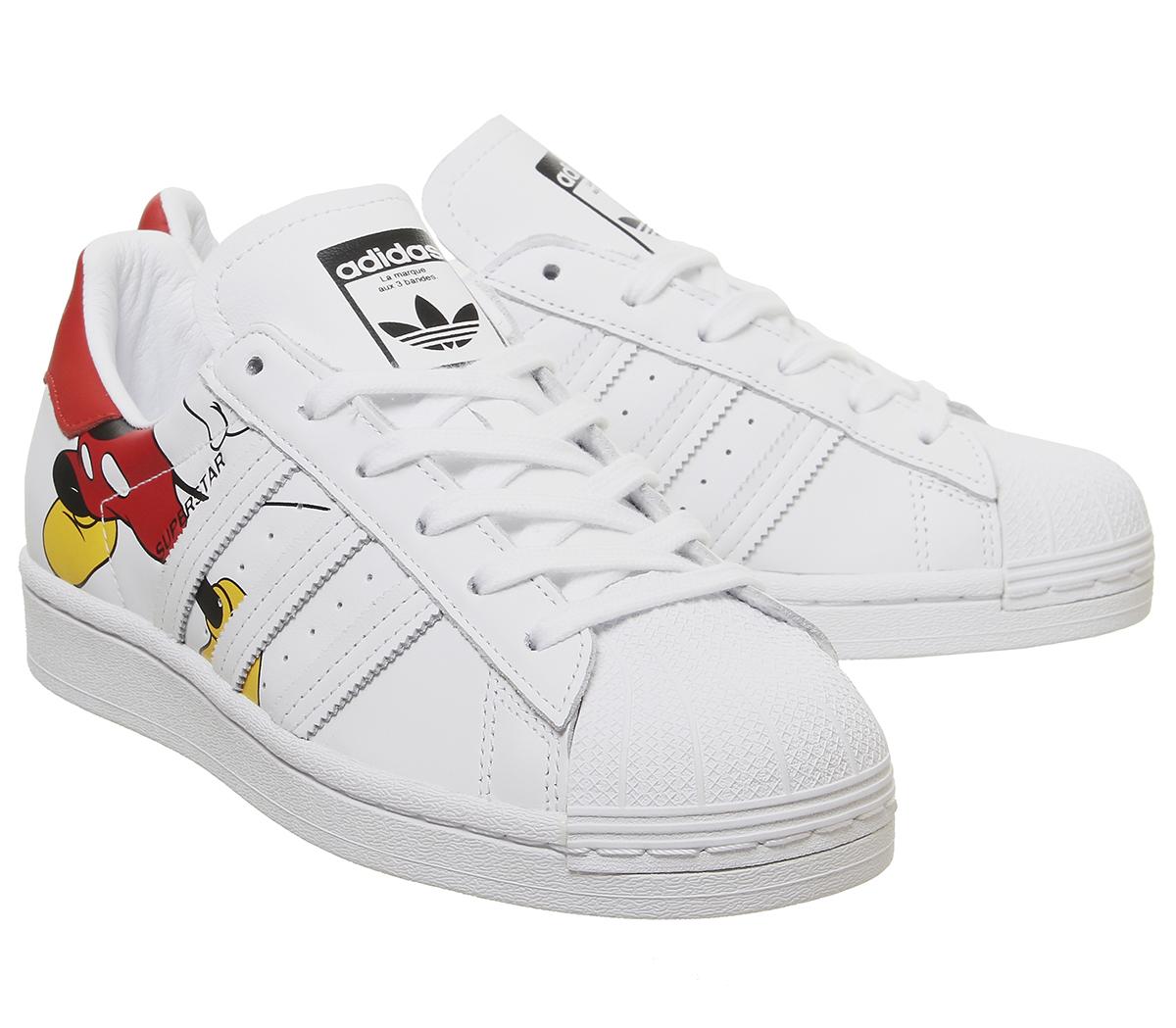 adidas Superstar Trainers Mickey Mouse White Black - Unisex Sports