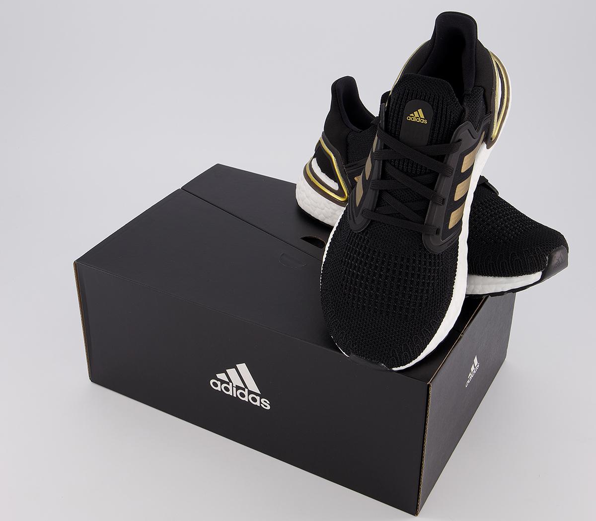 adidas Ultra Boost 20 Trainers Black Gold - Unisex Sports