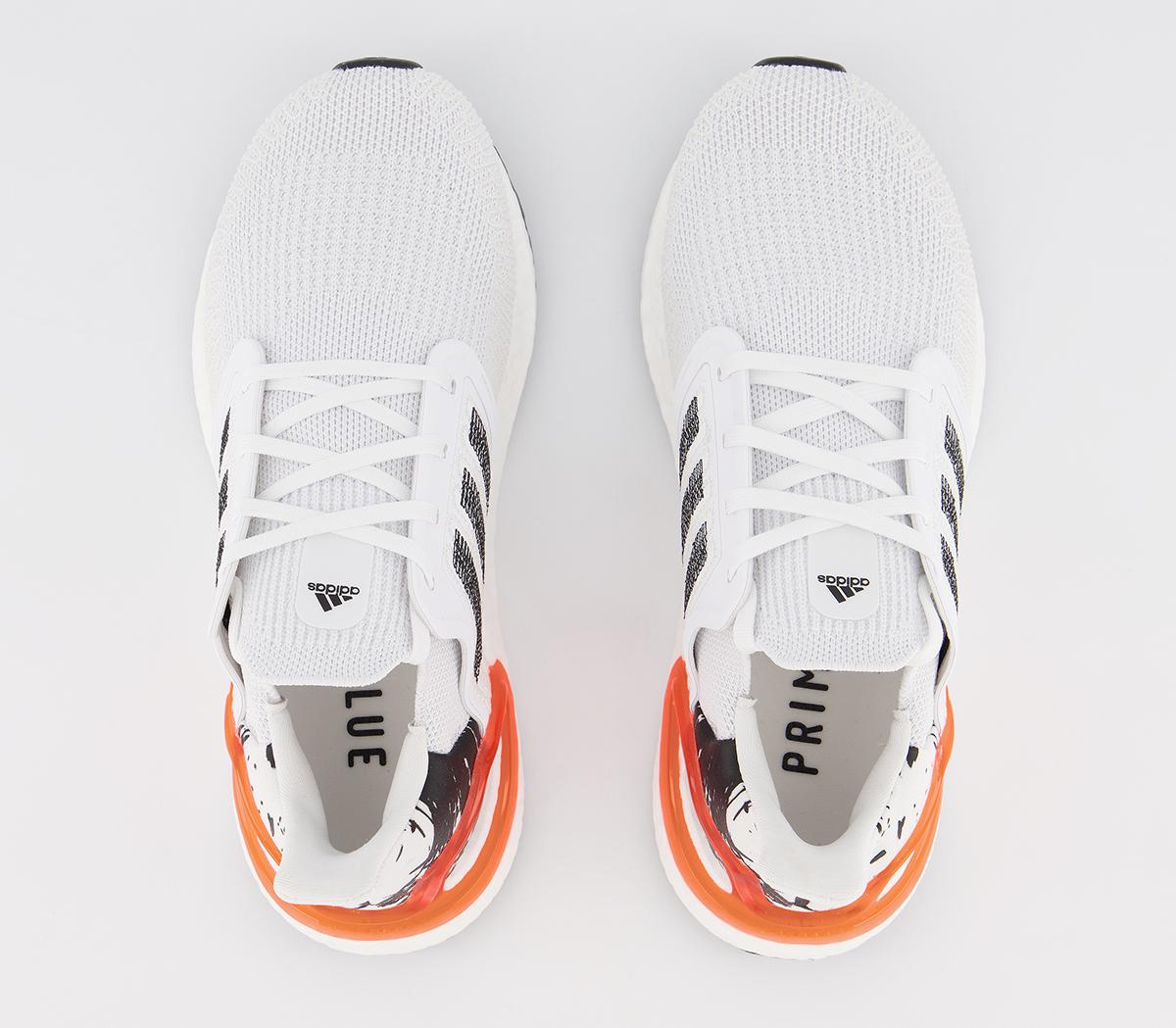 adidas Ultraboost Ultra Boost 20 Trainers White Grey - Unisex Sports