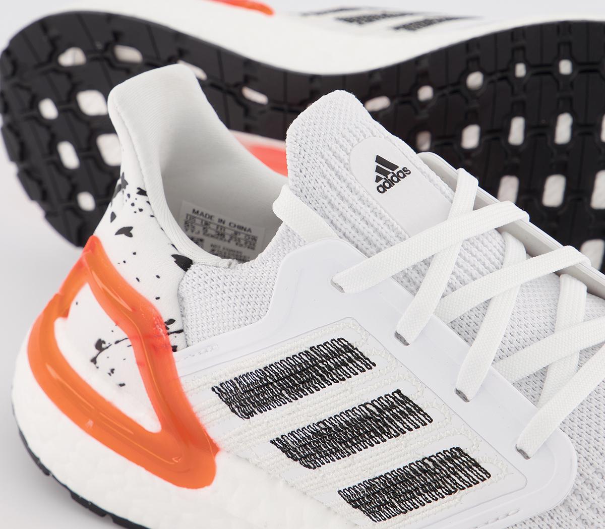 adidas Ultraboost Ultra Boost 20 Trainers White Grey - Unisex Sports