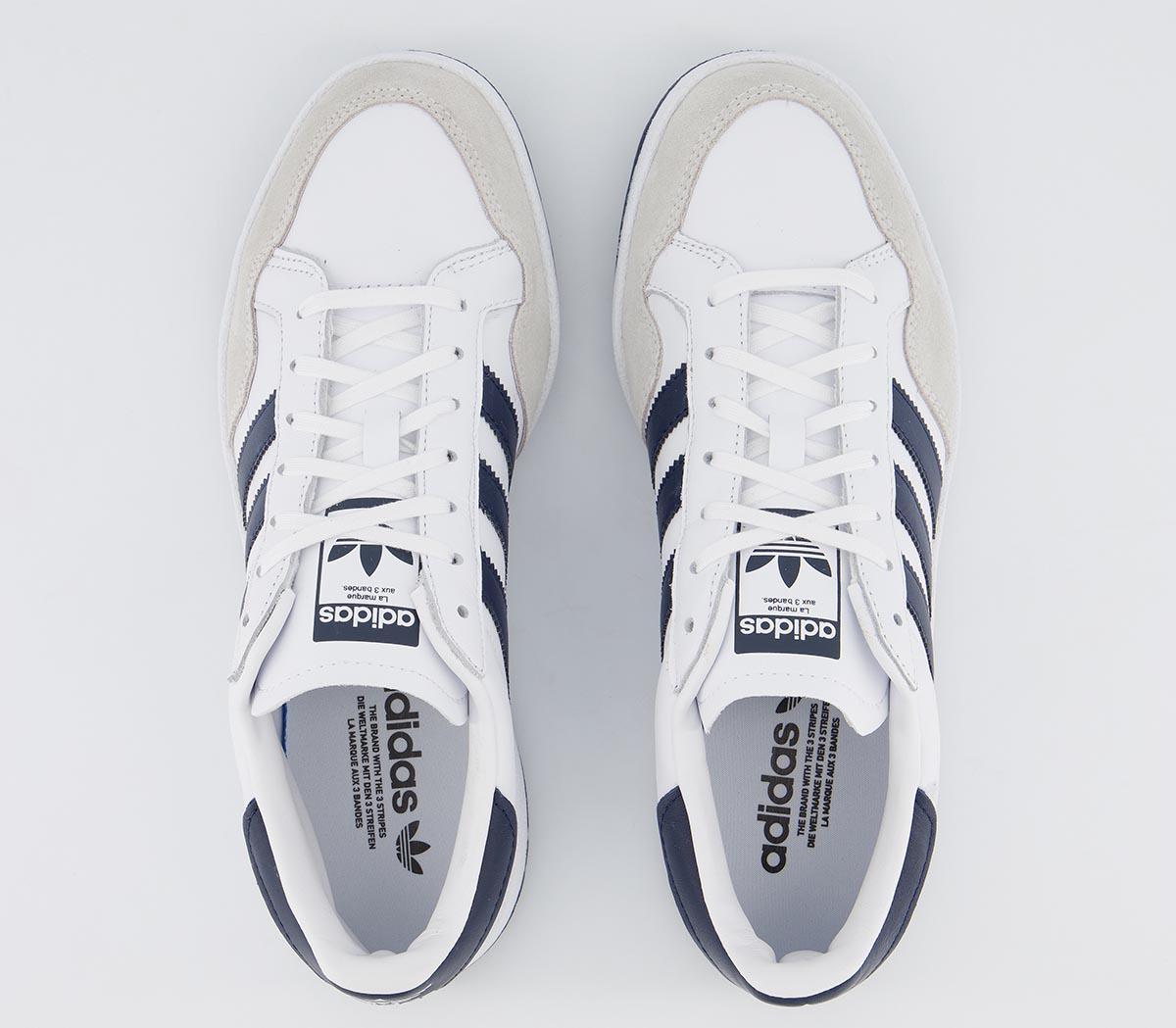adidas Team Court Trainers White Dark Navy Crystal White - Unisex Sports