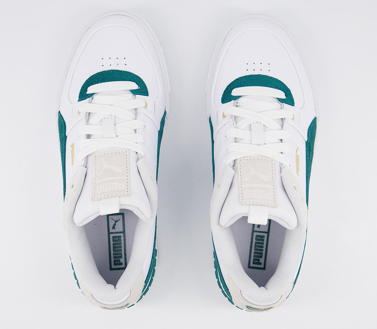 PUMA Cali Sport Trainers White Teal Green - Women's Trainers