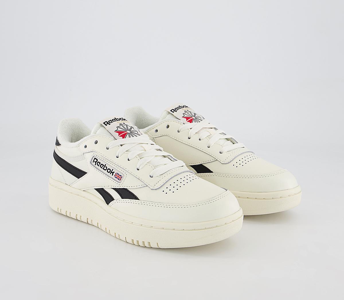 Reebok Club C Double Trainers Chalk Core Black - Women's Trainers