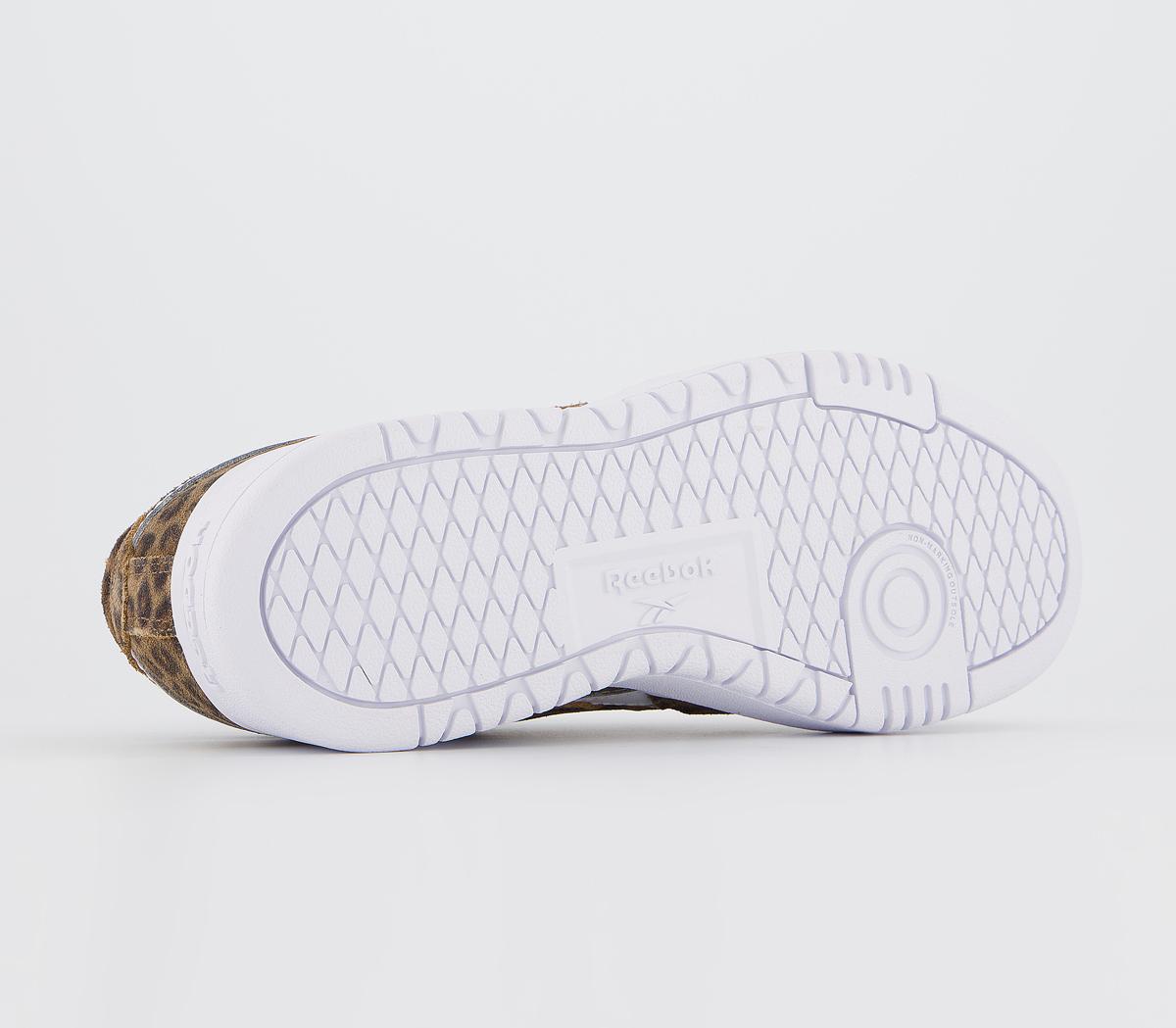 Reebok Club C Double Trainers Natural Leopard Print Black - Women's ...