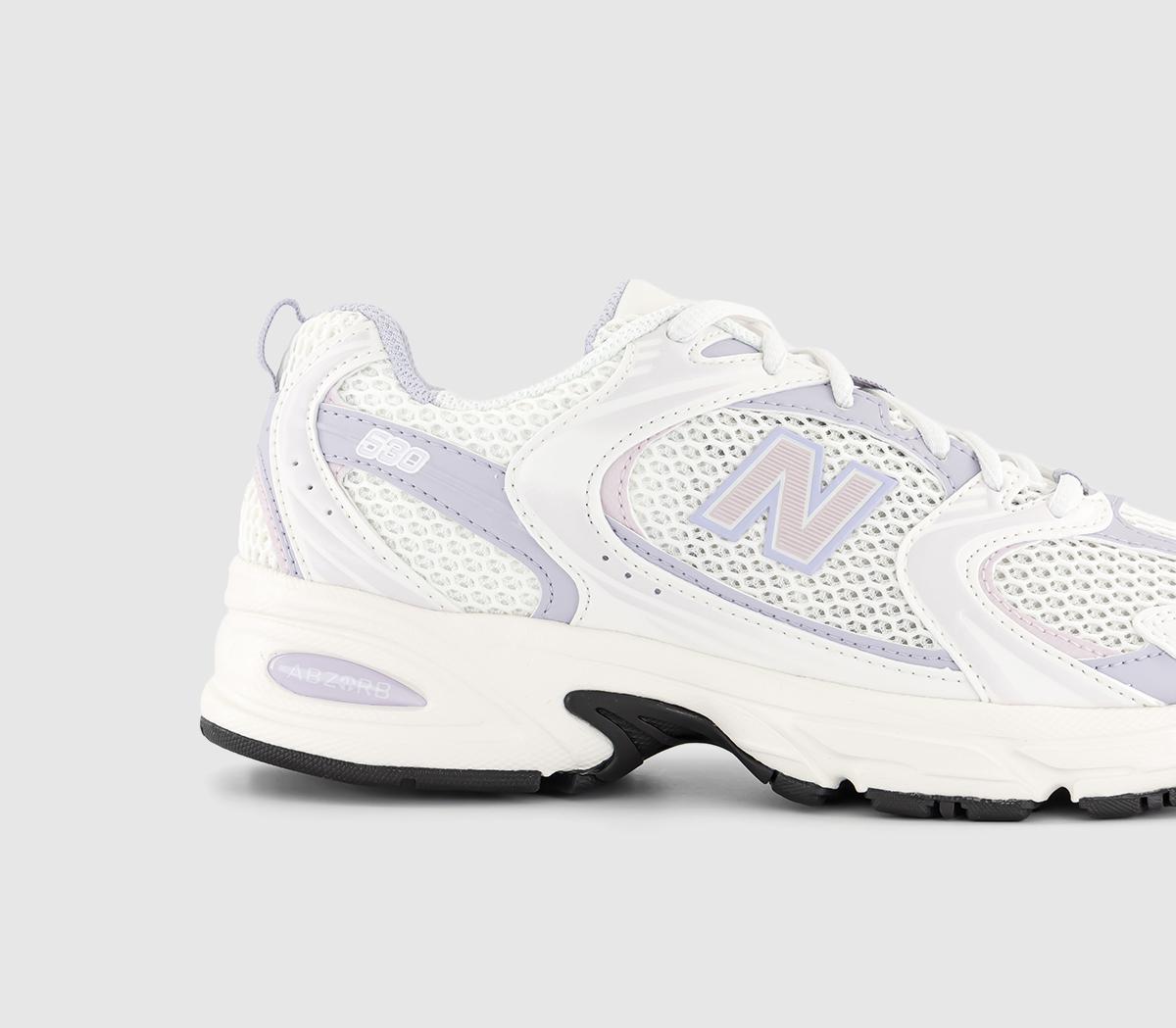 New Balance Mr530 Trainers Offwhite Pink Purple - New Balance 530