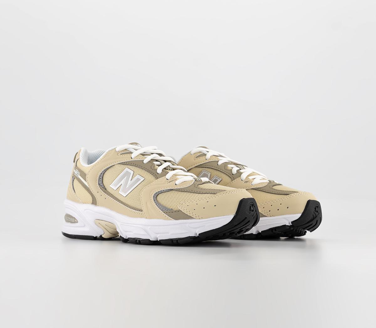 New Balance Mr530 Trainers Sea Salt Silver White - Unisex Sports