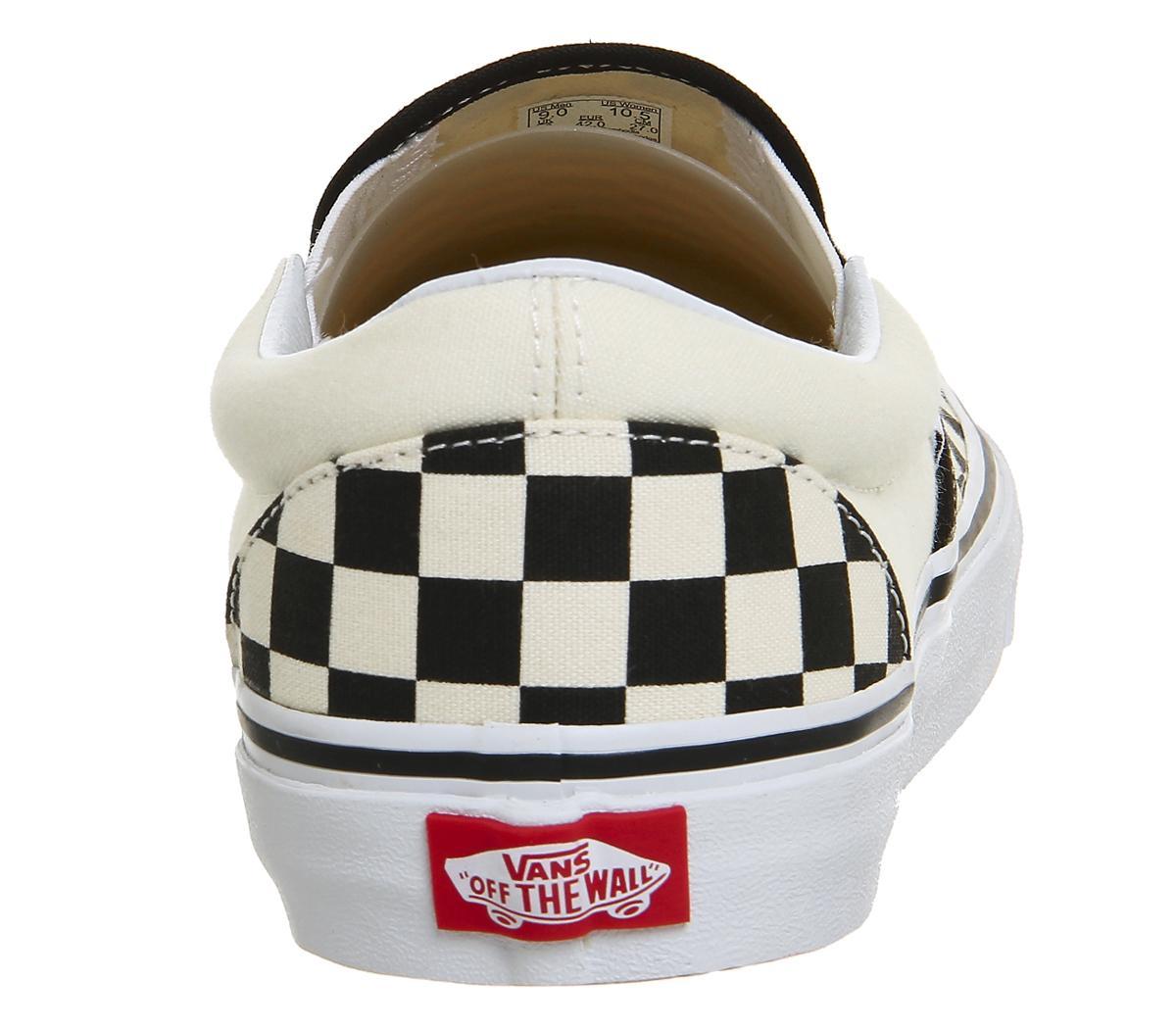 Vans Classic Slip On Flash Trainers Black White Checkerboard - Women's ...