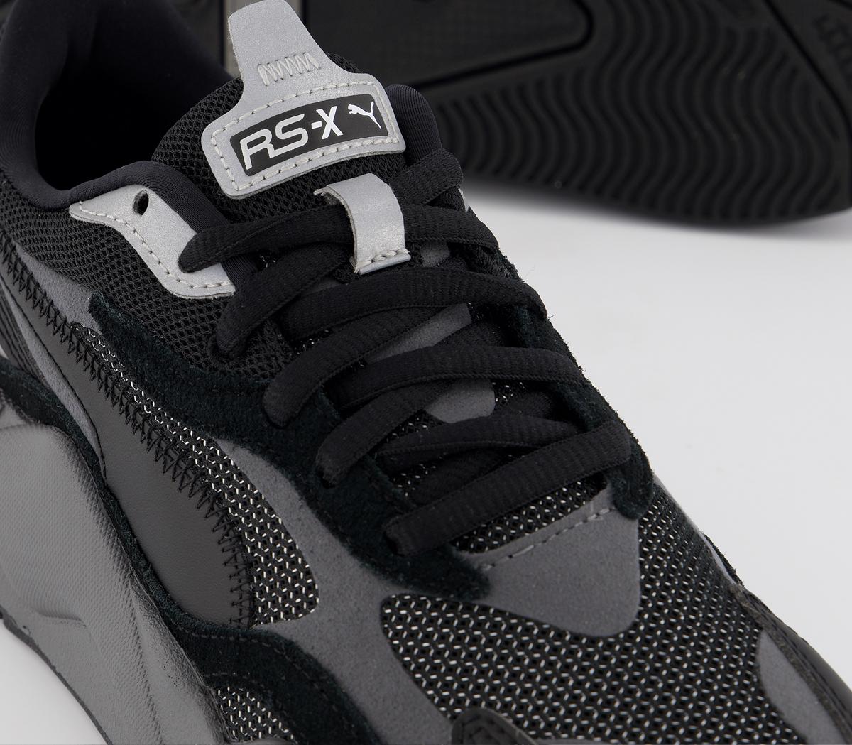 PUMA Rs-x³ Puzzle Trainers Black Castlerock - Unisex Sports