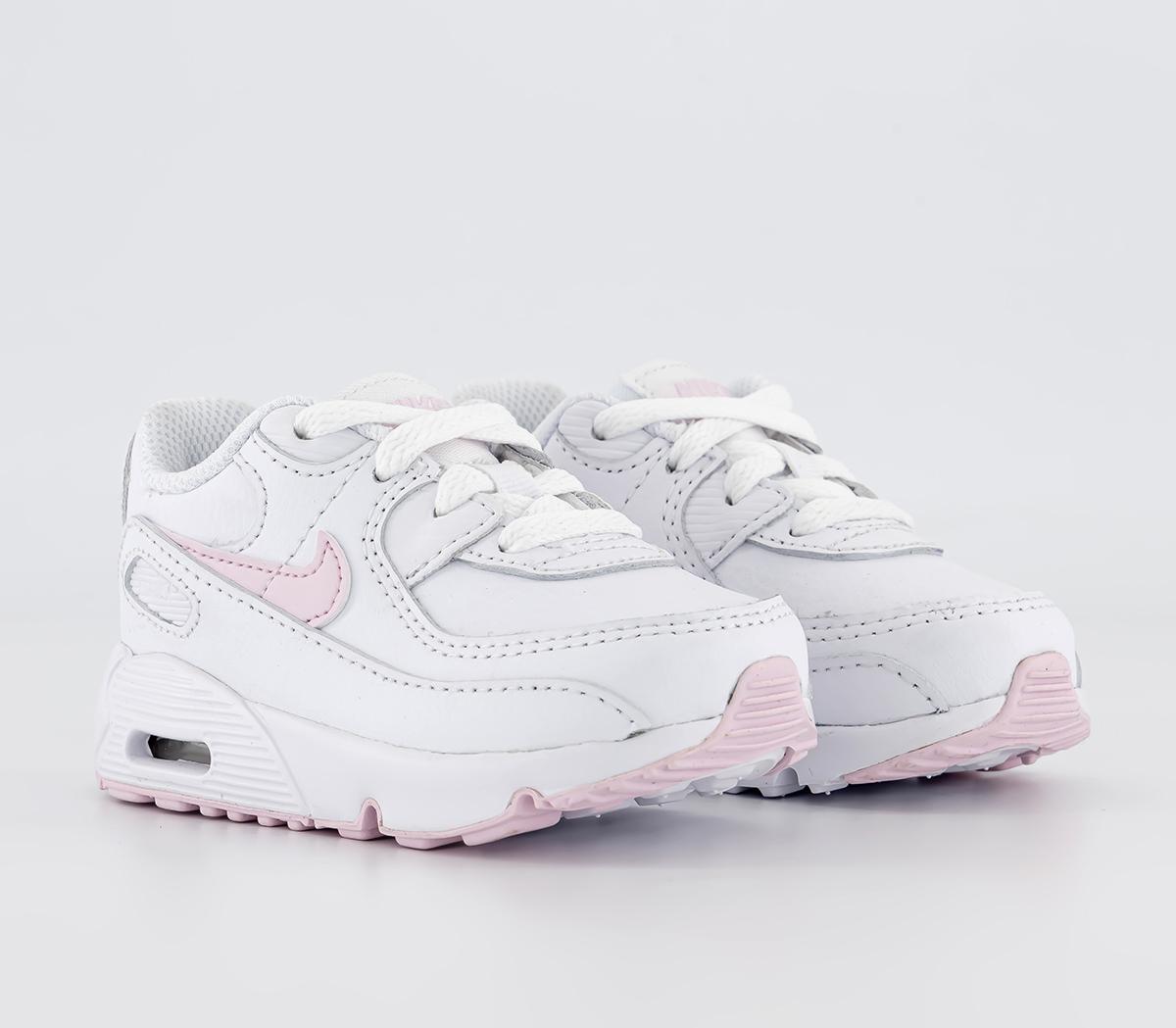Nike Air Max 90 Infant Trainers White Pink Foam White White - Unisex