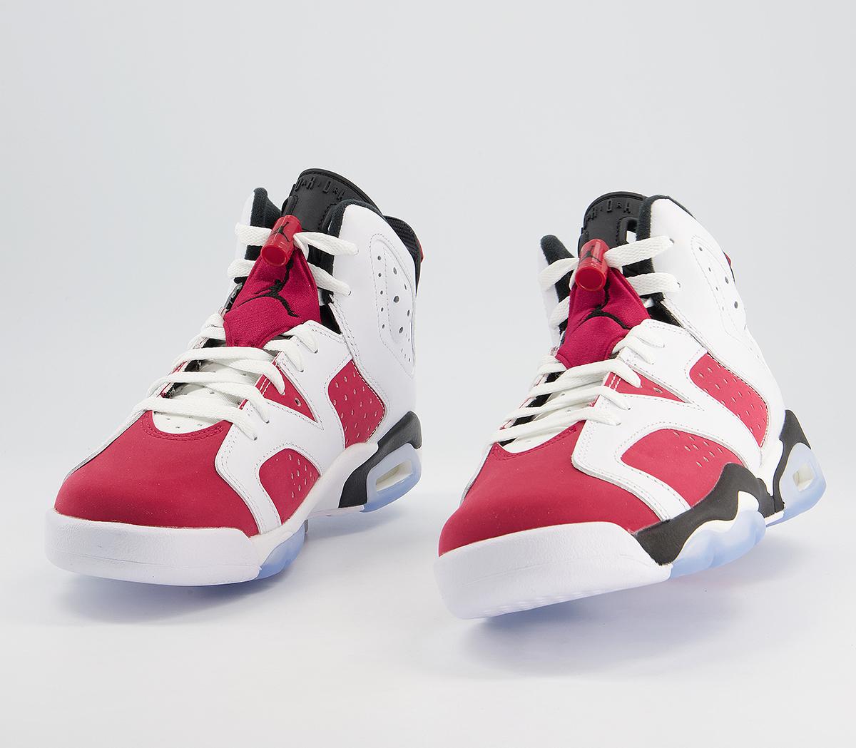 Jordan Air Jordan 6 Gs Trainers Carmine White - Unisex Sports