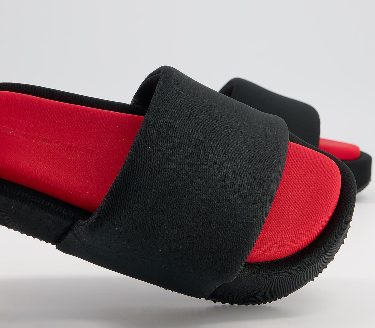 adidas Y-3 Y-3 Slides Black Red - Women’s Sandals
