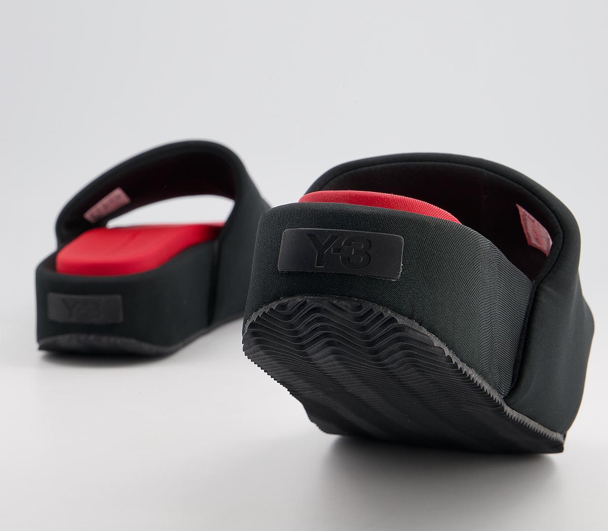 adidas Y-3 Y-3 Slides Black Red - Women’s Sandals