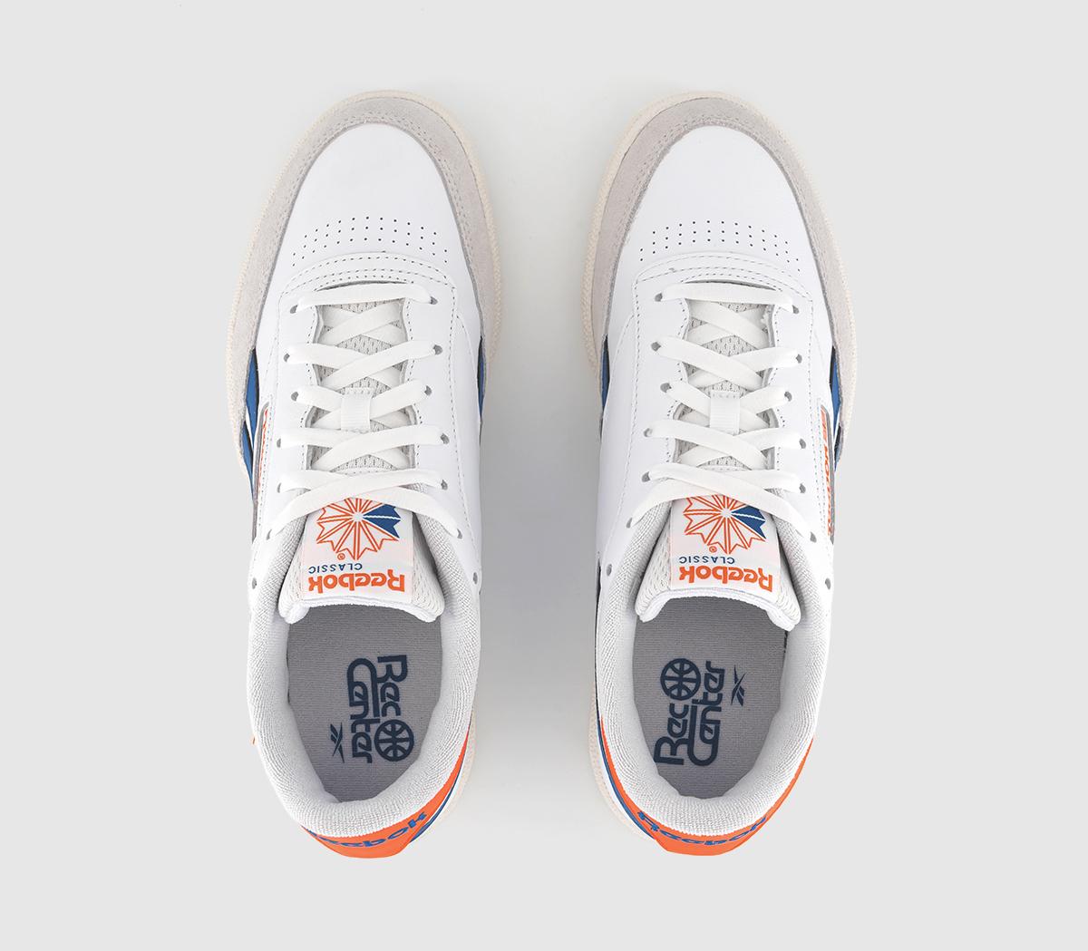 Reebok Club C Revenge Trainers White Vector Blue Smash Orange - Unisex ...