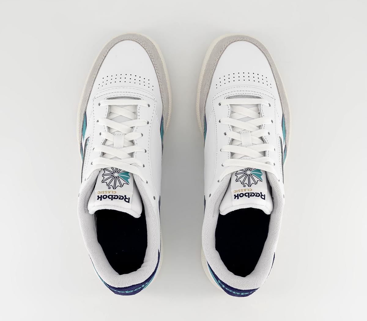 Reebok Club C Revenge Trainers Cloud White Classic Teal - Men's Trainers