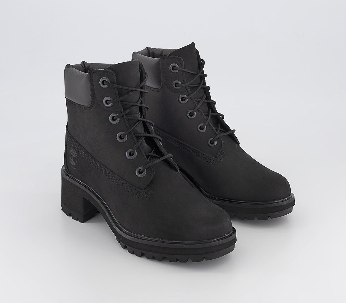 Timberland Kinsley Boots Black Nubuck - Women's Ankle Boots