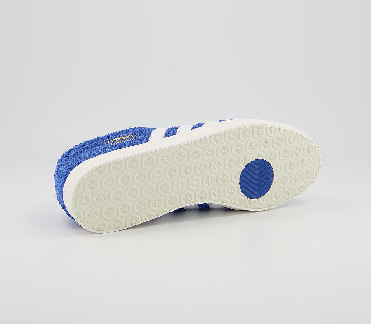 adidas Gazelle Vintage Trainers Blue White Gold Metalic - adidas Gazelle