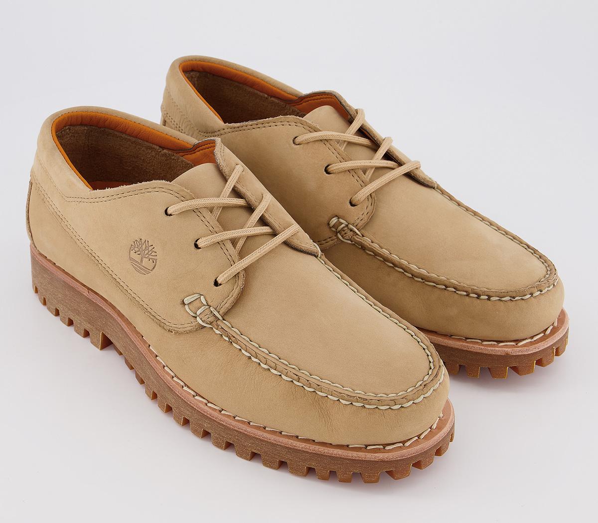 Timberland Jackson Landing Boat Shoes Light Beige Nubuck - Men’s Boots