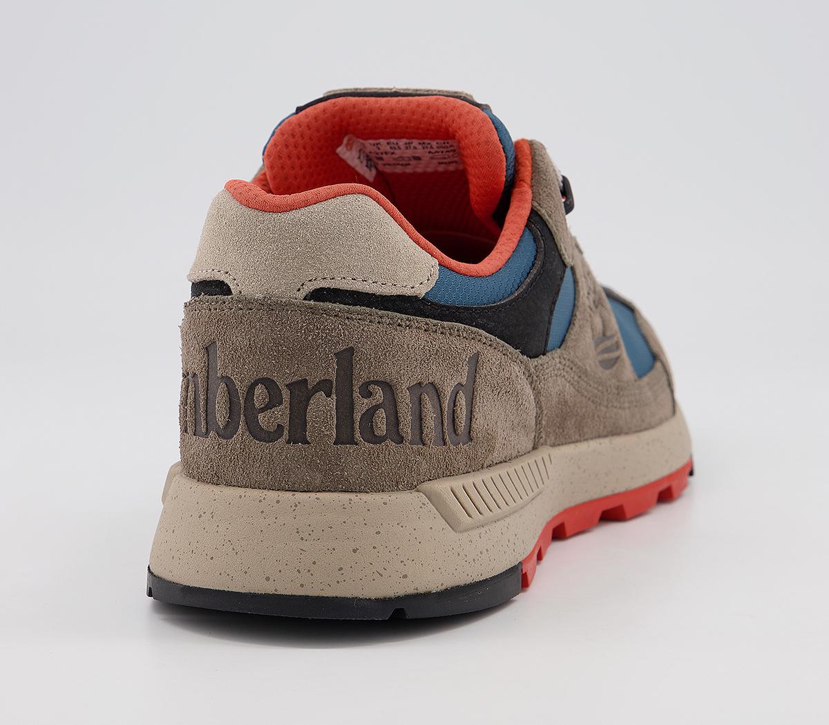 Timberland Field Trekker Low Trainers Medium Grey Suede - Men's Casual ...