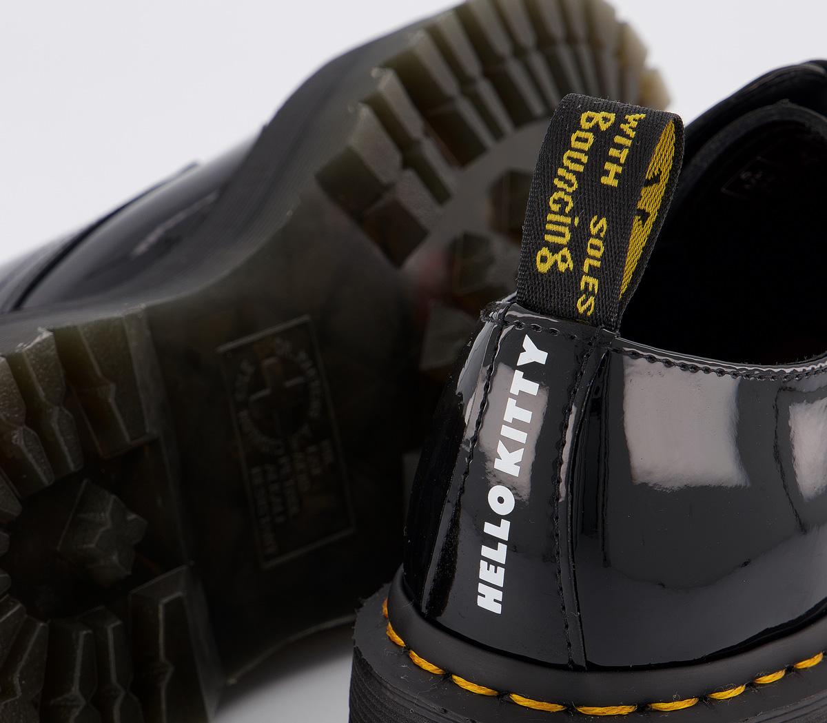 Dr. Martens Hello Kitty 1461 Quad Shoes Black - Flat Shoes for Women