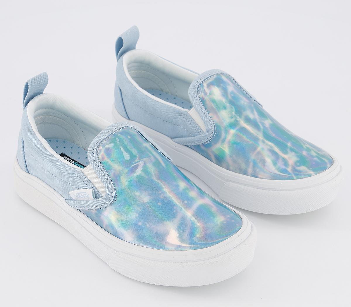 Vans Comfycush Slip On (k) Trainers Sensory Dream Blue Autism Awareness ...