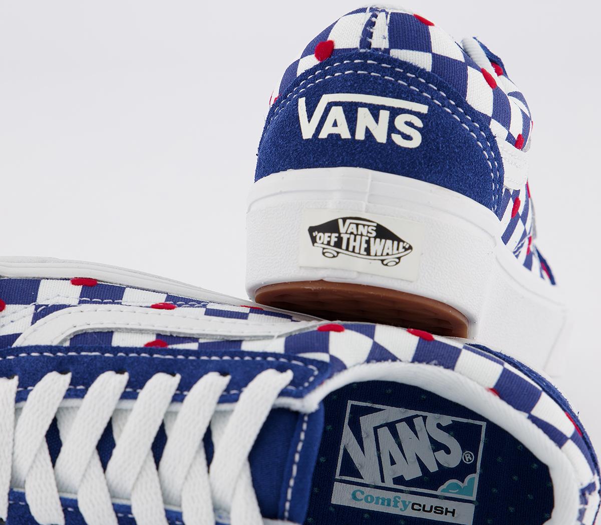 Vans Comfycush Old Skool (k) Trainers Vans Heart True Blue Autism ...
